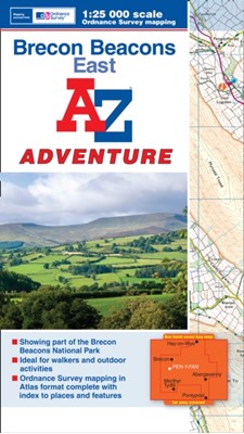 Brecon Beacons East A-Z Adventure Atlas af Geographers' A-Z Map Company ...