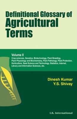 Definitional Glossary of Agricultural Terms: Volume I af Dinesh Kumar ...